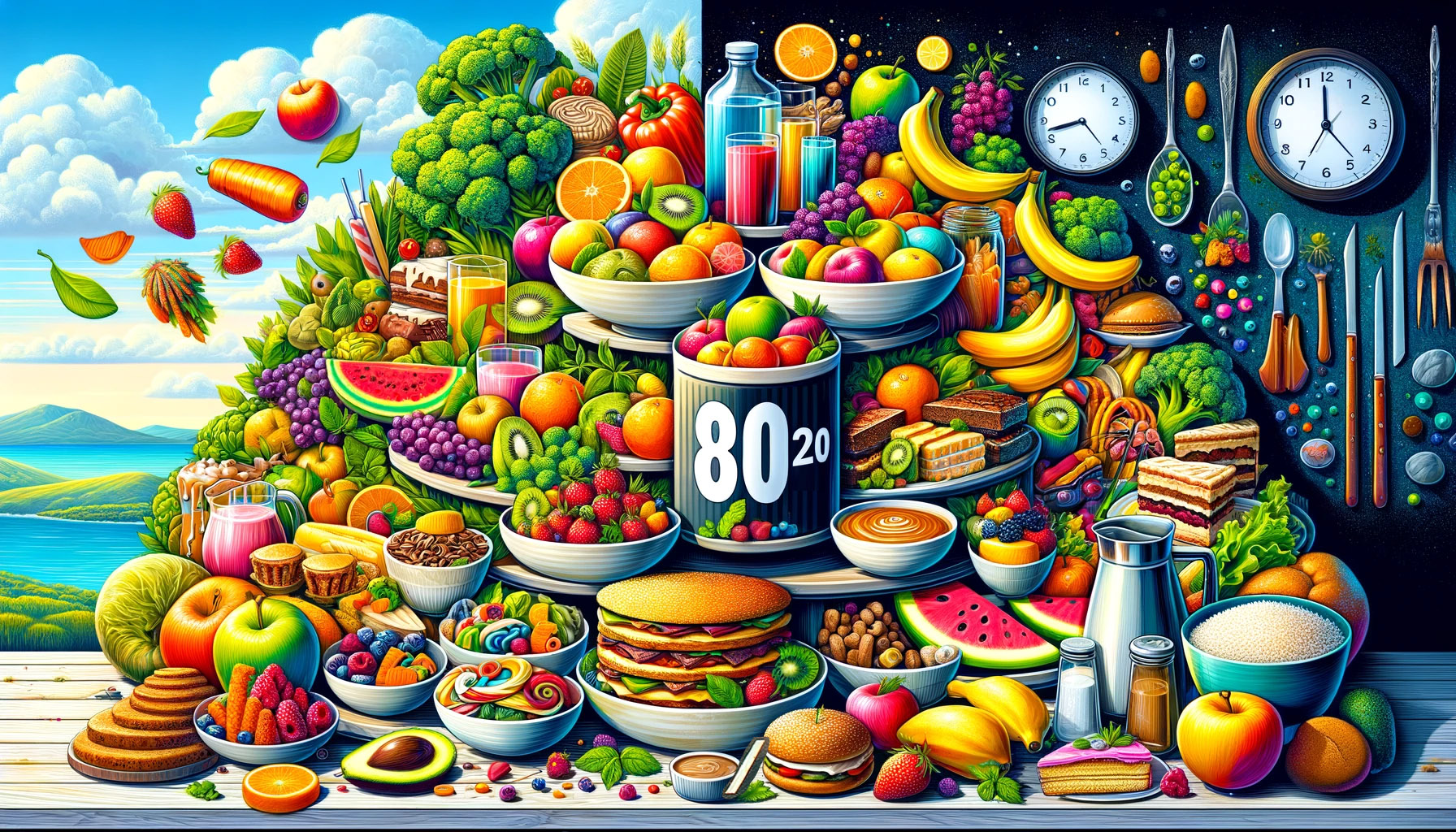80/20 Rule in Eating - Pareto Principle for Efficiency and Productivity